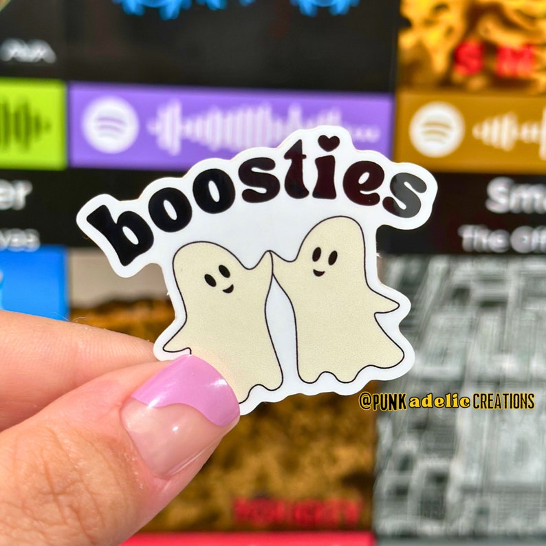 Boosties Sticker, Gift for Bffs, Best Friends, Besties, Ghosts ...