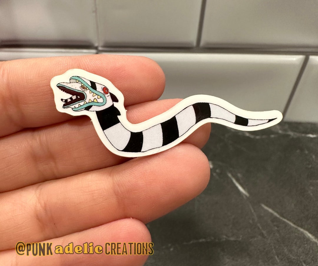 Beetlejuice Sandworm Sticker, Betelgeuse Sticker, Beetle Juice, Tim ...