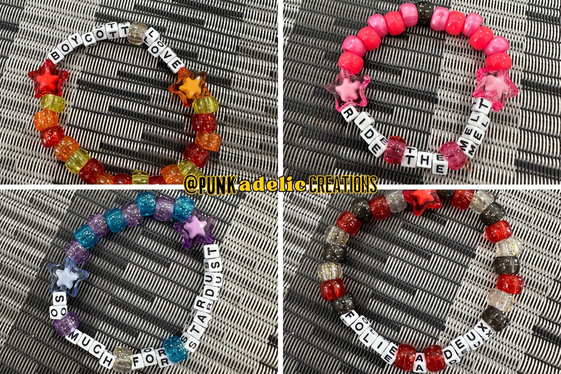 Fall Out Boy Friendship Bead Bracelets, Tourdust Bracelets, Matching ...