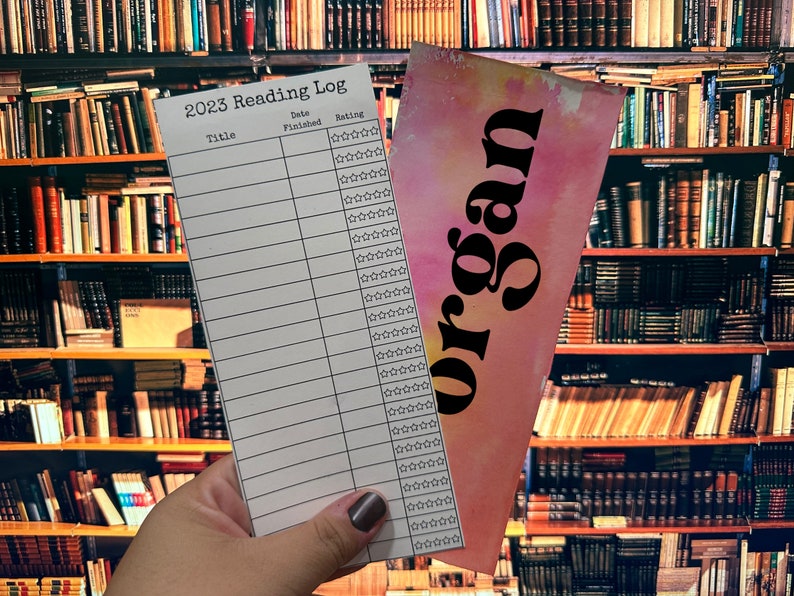 Reading Log Bookmark – Custom Personalization, Reading Log, Reading ...