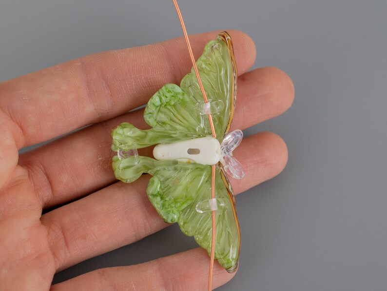 Focal Butterfly Beads Jewelry Making Luna Moth Necklace Bead | Etsy