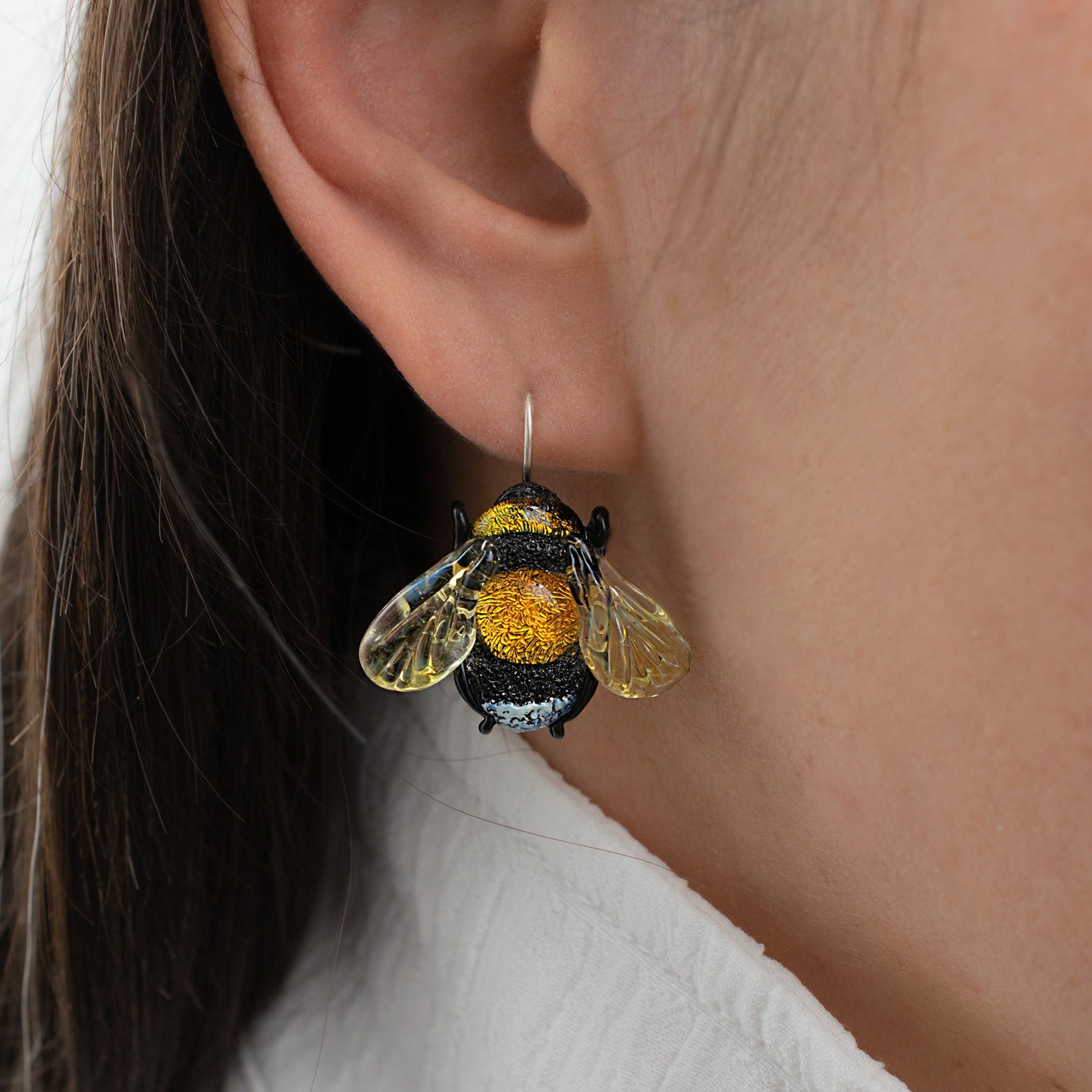Cottagecore Bee Earrings for Women - Etsy