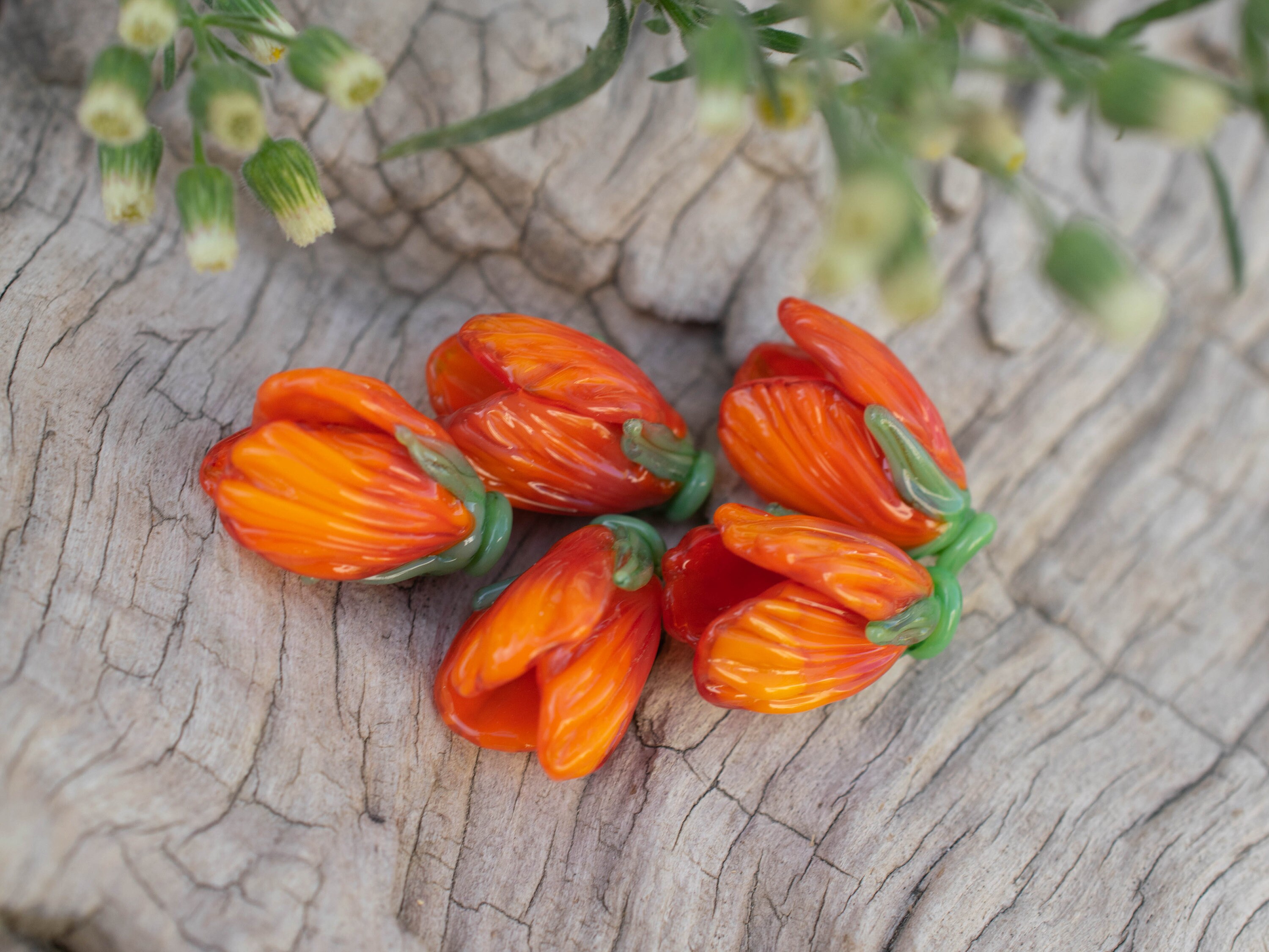 Lampwork Flower Bead 1 Pc Glass Beads for Jewelry Making DIY - Etsy