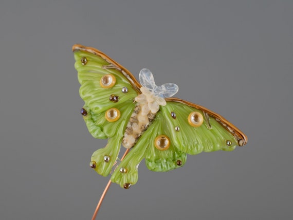 Focal Butterfly Beads Jewelry Making Luna Moth Necklace Bead - Etsy