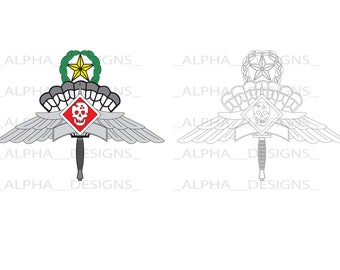 Marine Raider Freefall Badge Svg Digital Download Skydive | Etsy