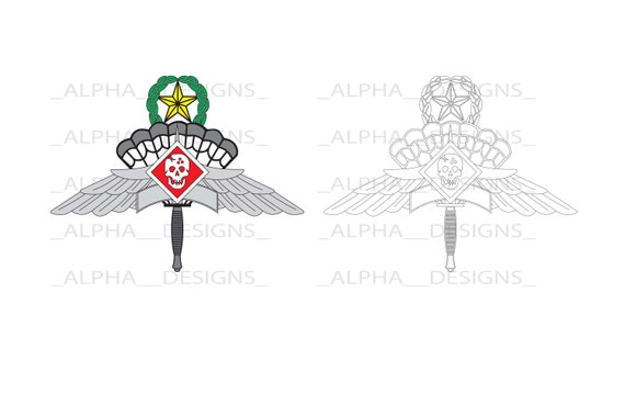 Marine Raider Freefall Master Badge Svg Digital Download - Etsy