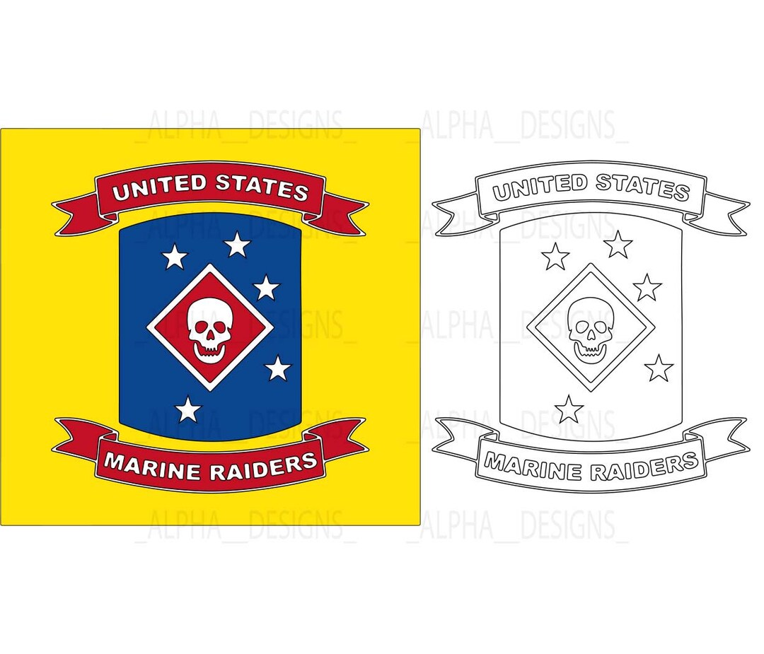 United States Marine Raiders Banner Svg Digital Download - Socom ...