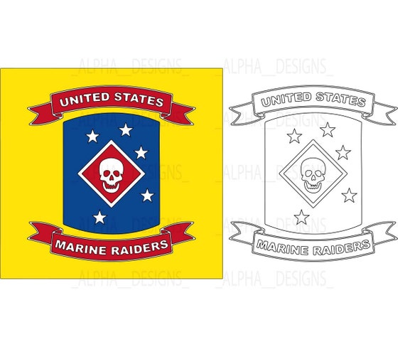 United States Marine Raiders Banner Svg Digital Download | Etsy