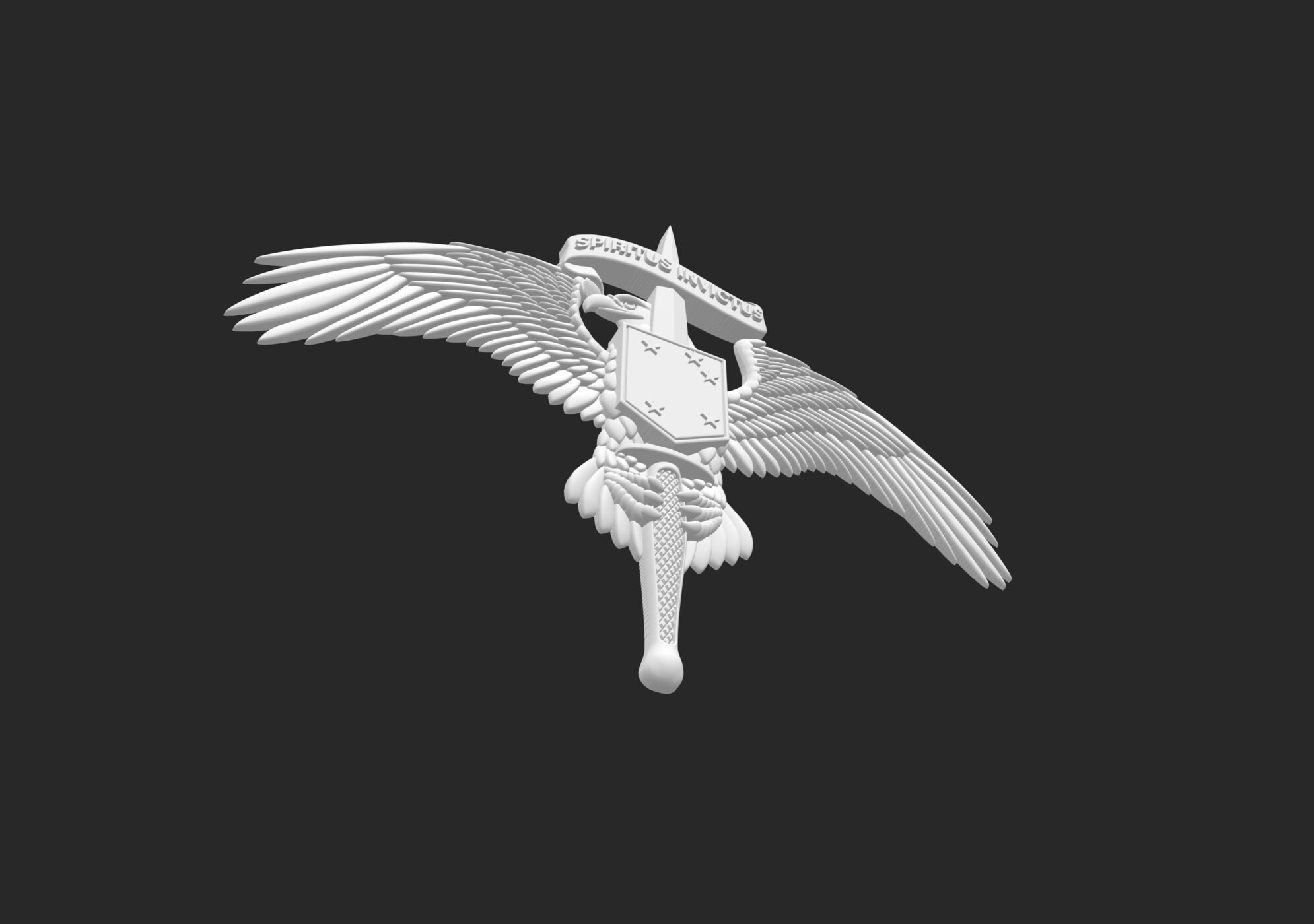 Marine Raider MSOI Badge STL 3D File, MARSOC, Special Operations, Usmc ...