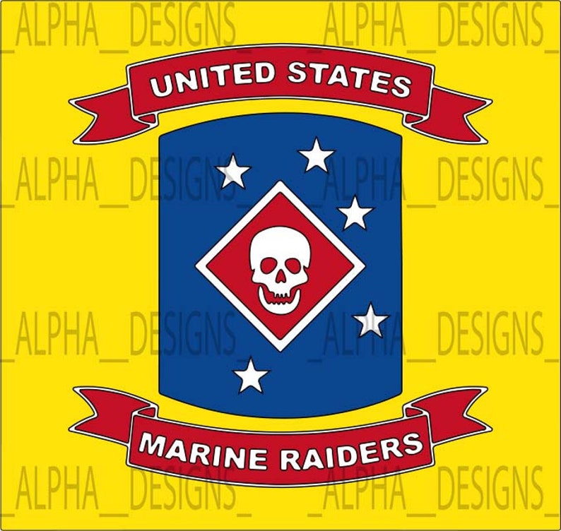 United States Marine Raiders Banner Svg Digital Download - Socom ...