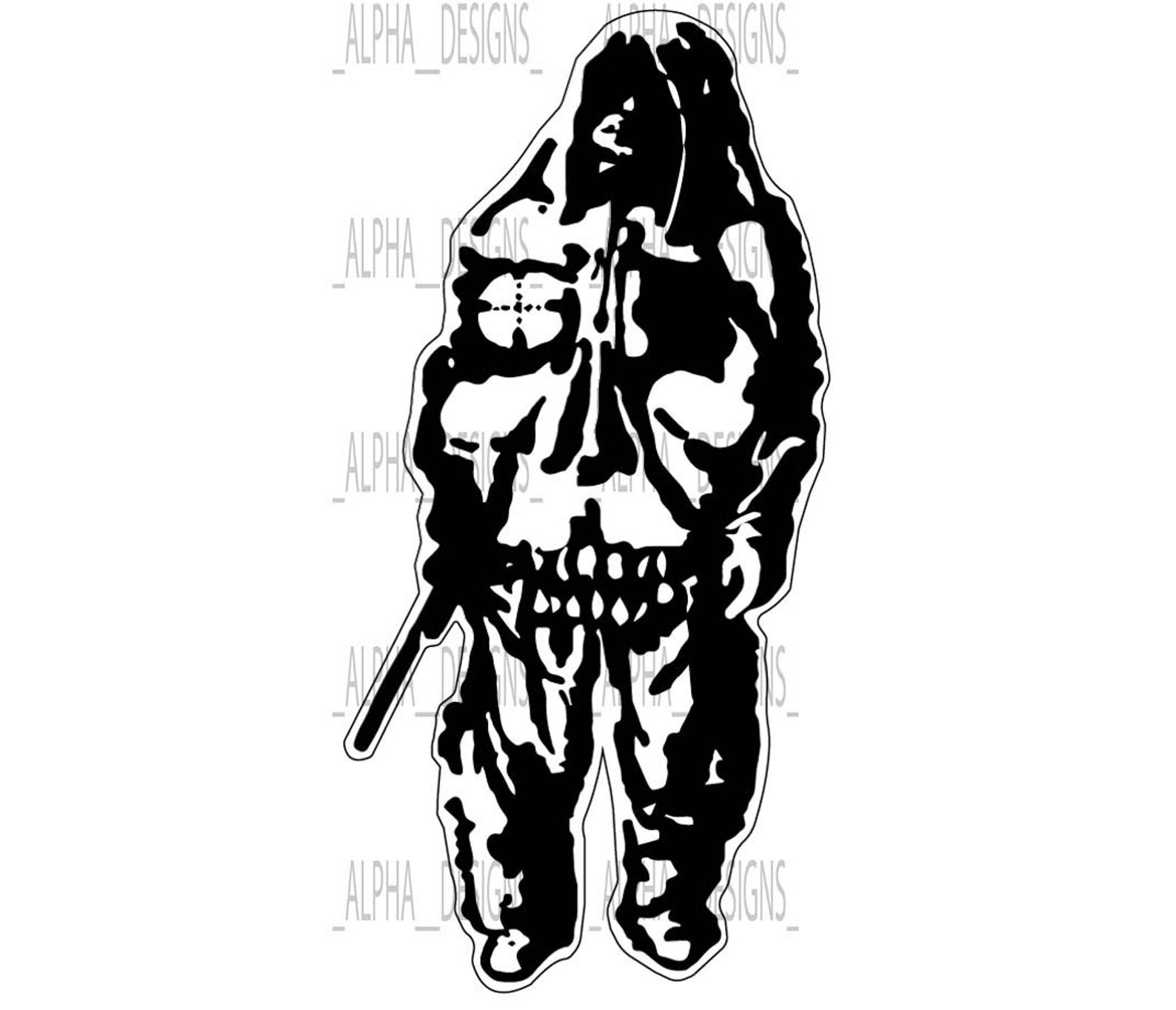 Shadow Man svg Digital Download USMC Scout Sniper 0317 | Etsy