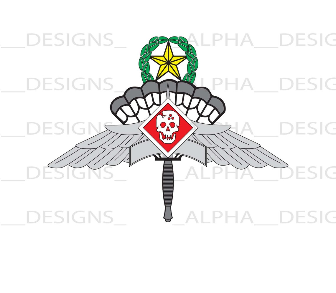 Marine Raider Freefall Master Badge Svg Digital Download - Skydive ...