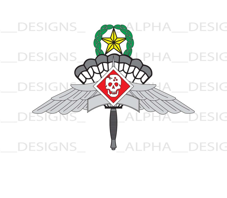 Marine Raider Freefall Master Badge Svg Digital Download - Skydive ...