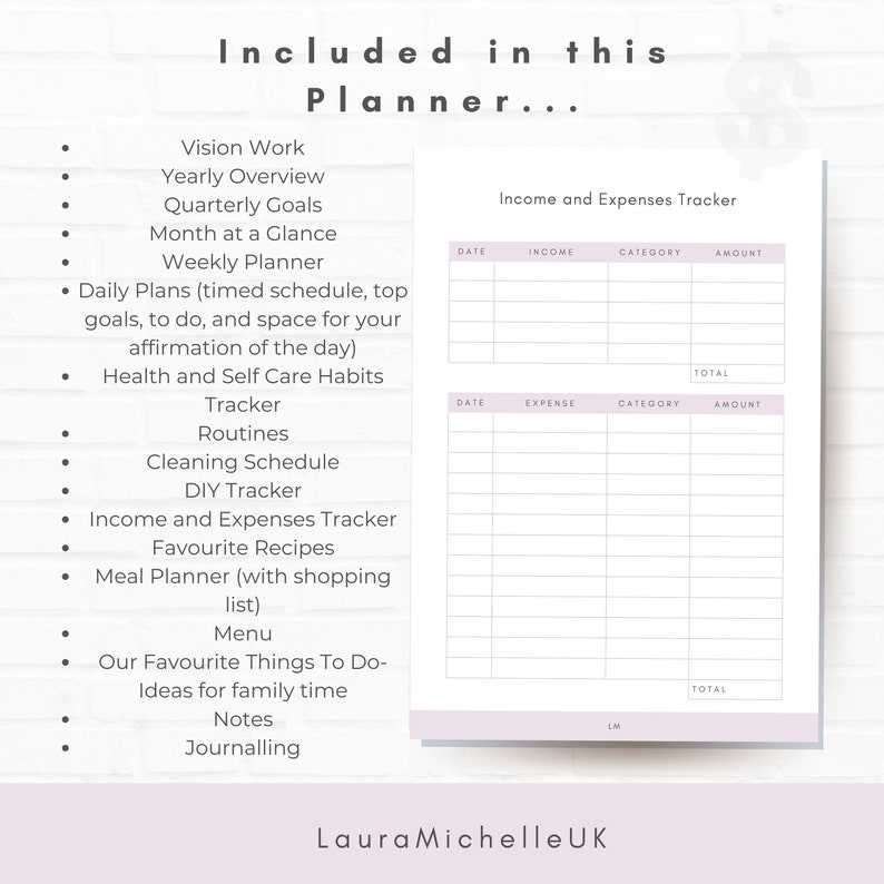 The Ultimate Work From Home Mom Get It All Done Productivity Planner ...