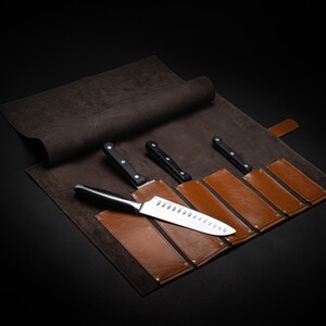 Personalized Leather Knife Roll Custom Knife Case Leather - Etsy