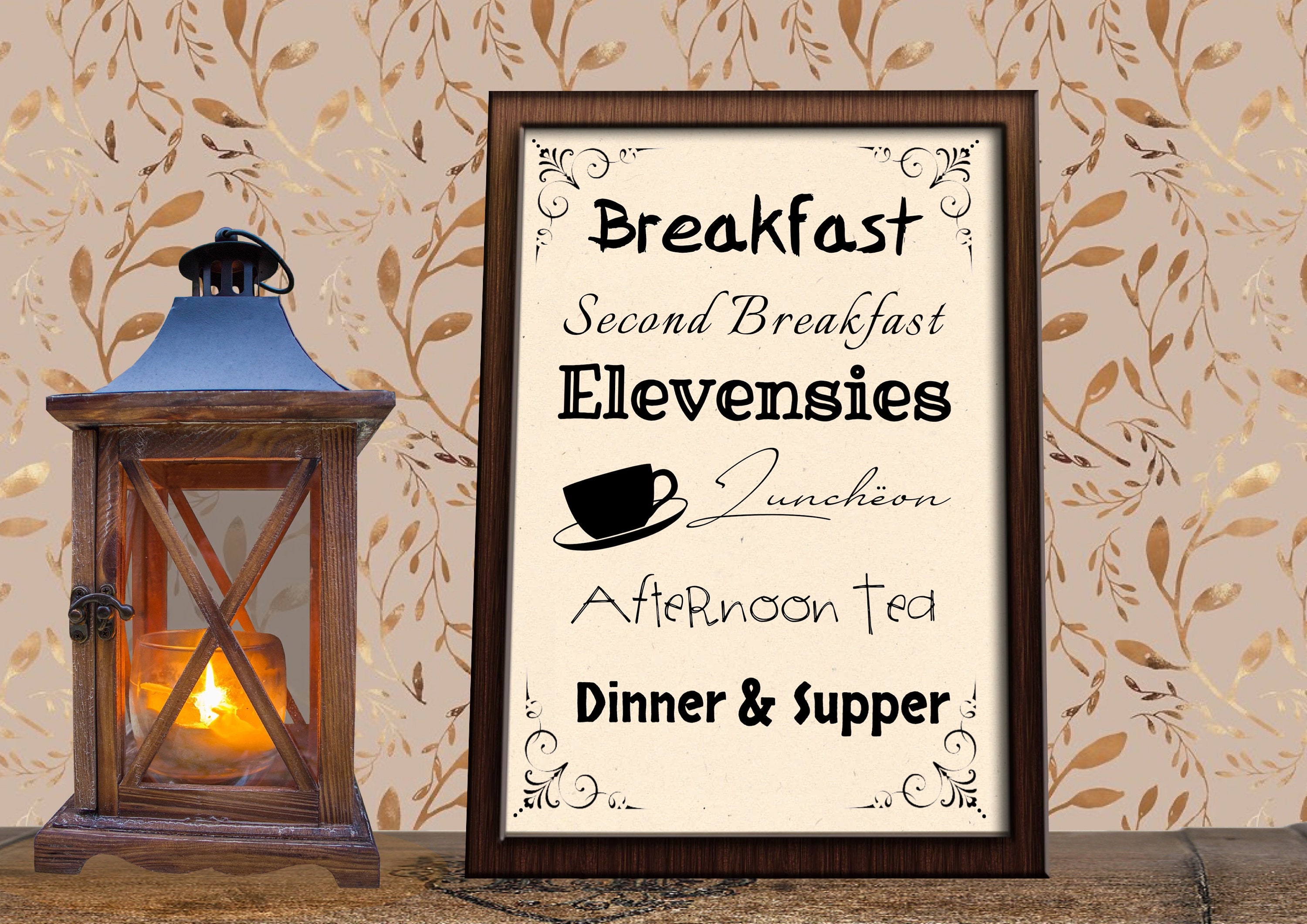 Hobbit Menu Digital File, Lord of the Rings, Kitchen Decor, Wall Decor ...