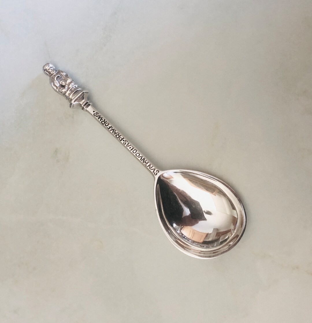 Sterling Silver Replica of Tudor St. Nicholas Spoon - Etsy