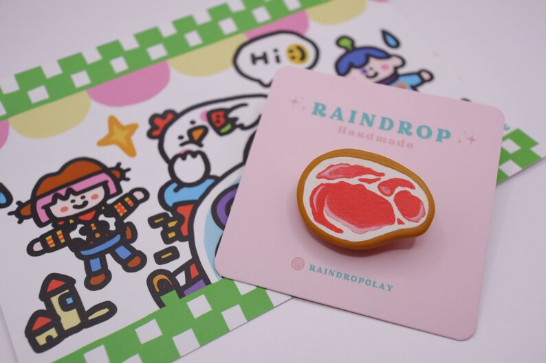 Raw Meat Pins Magnets. Zelda Tears of the Kingdom Inspired. - Etsy