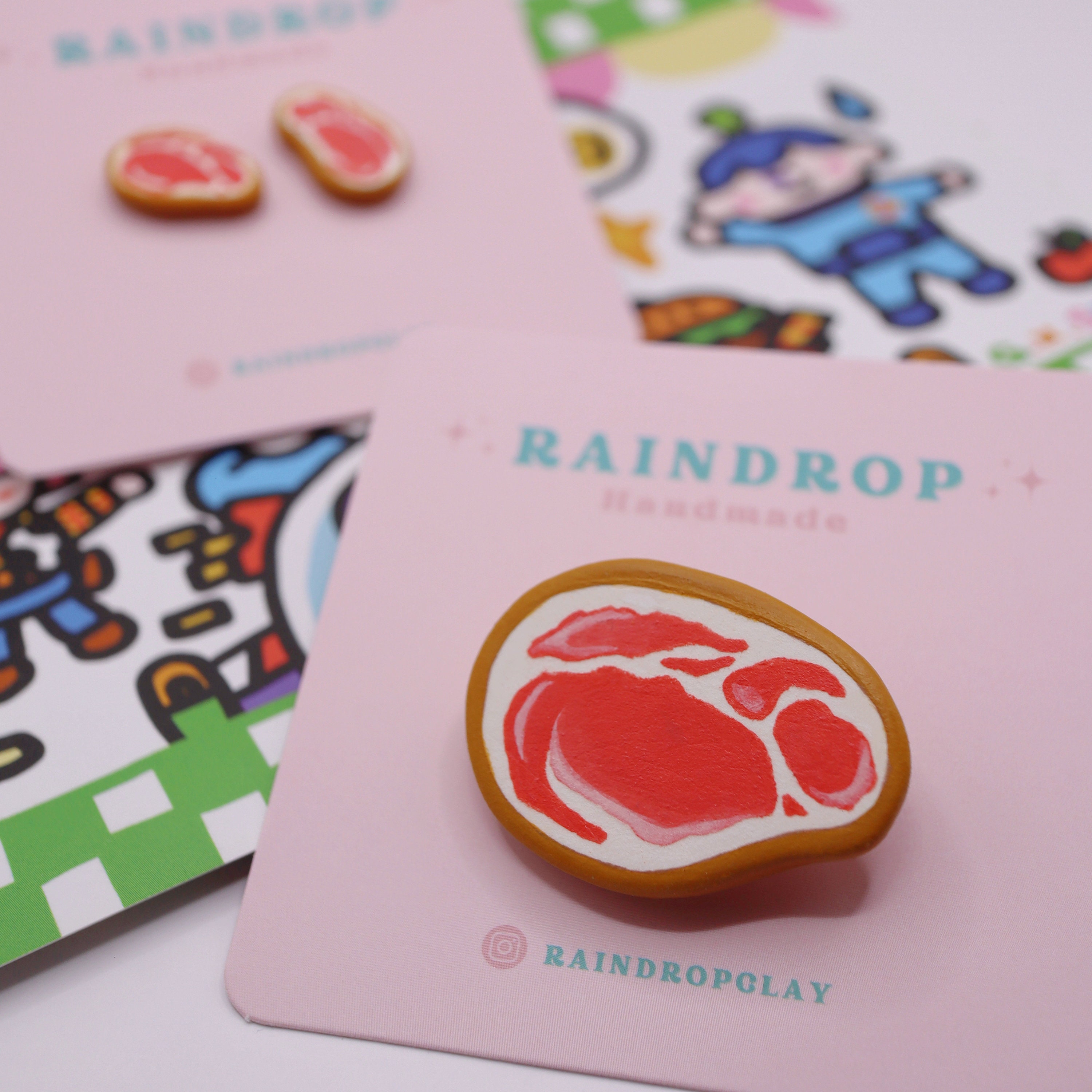 Raw Meat Pins Magnets. Zelda Tears of the Kingdom Inspired. - Etsy