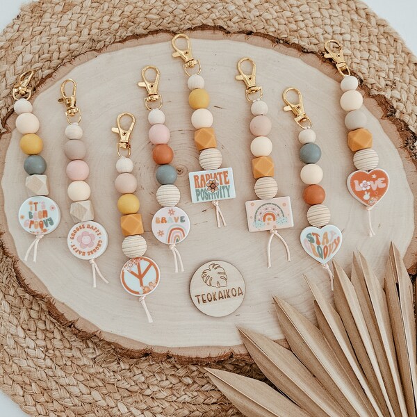 Beaded Keychain - Etsy