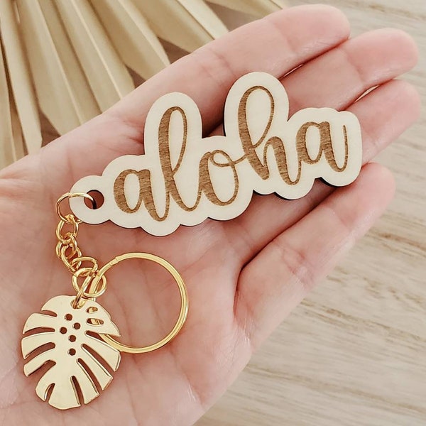 Boho Wooden Keychain - Etsy