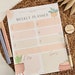Large Weekly Planner Pad, Boho Planner Notepad 8.5x11 Notepad 25 Sheets ...