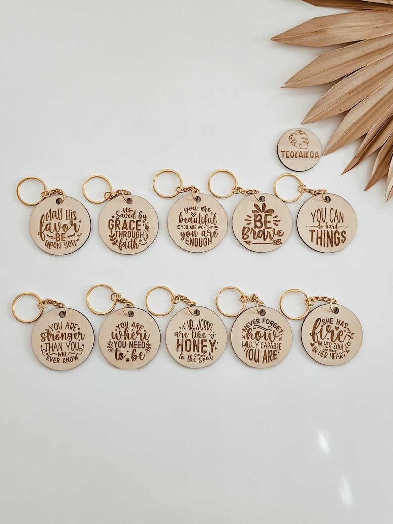 Faith Quote Keychain, Christian Gift Idea, Christian Keychain ...