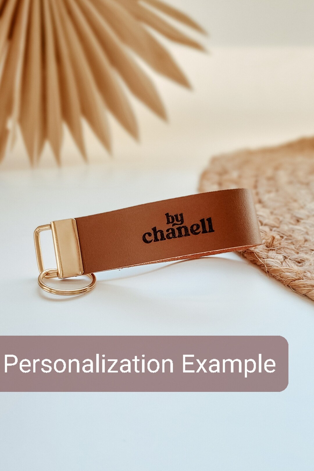 PERSONALIZED LEATHER WRISTLET Keychain, Gift Idea, Engraving Option ...