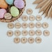 20 Engraved Easter Egg Tokens Wooden Minimalist Tokens Kids Easter Egg ...