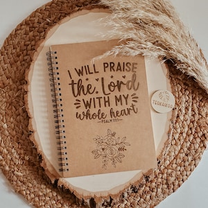 Personalized Laser Engraved Notebook Journal, Encouraging Faith Journal ...