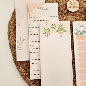 Boho Notepads, List Notepads, Teacher Notepads 3.5x8.5 25 Tear Away ...