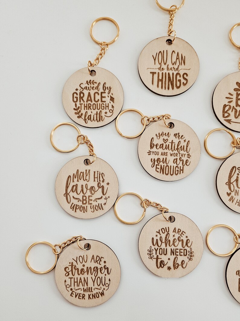 Faith Quote Keychain, Christian Gift Idea, Christian Keychain ...