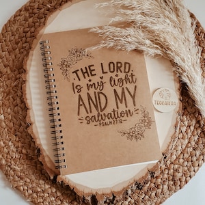 Personalized Laser Engraved Notebook Journal, Encouraging Faith Journal ...