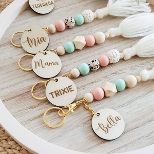 Personalized Keychain | Name Tag Keychain | Name Keychain for Backpack ...