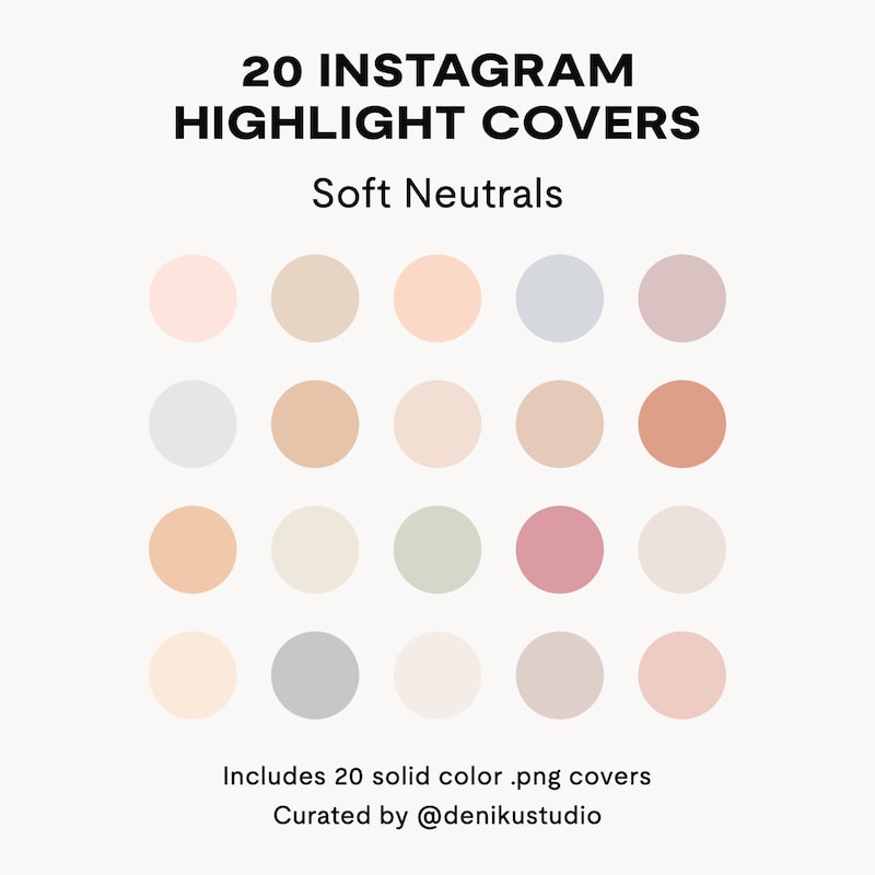 Solid Instagram Highlight Covers - Etsy
