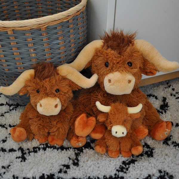 Large Highland Cow Plush - Etsy