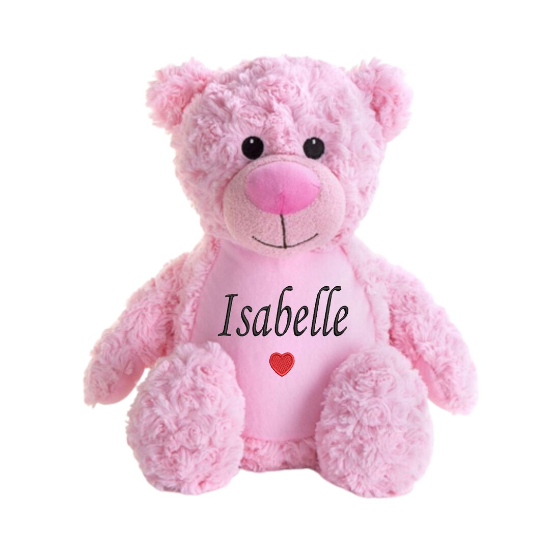 Pink Teddy Bear, Baby Shower, Birth Stats, New Baby Gift, Announcement ...