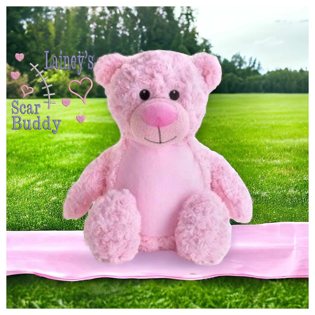 Personalized Pink Bear Scar Buddy: CHD Awareness Gift - Etsy