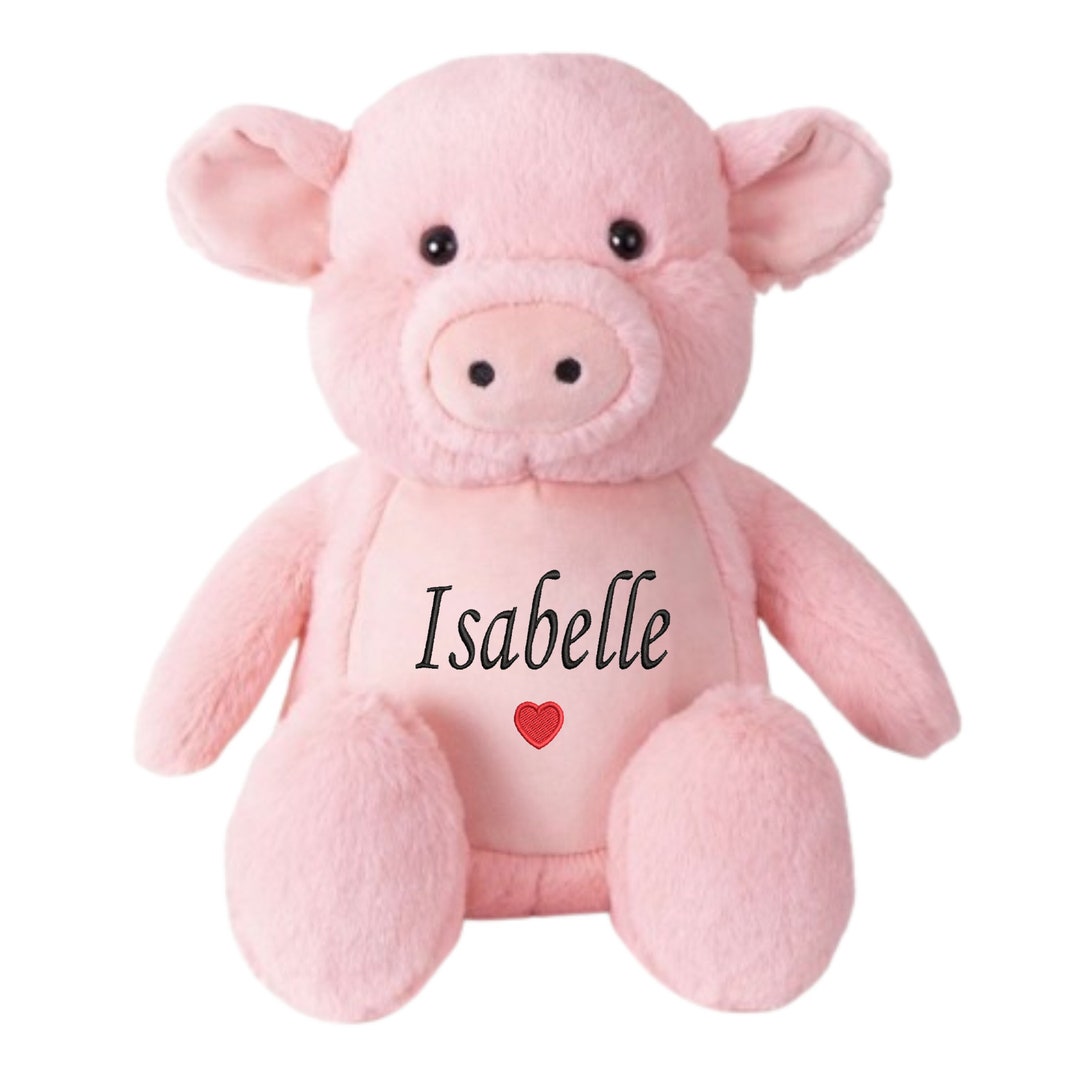 Personalised Pig Teddy Bear – Soft Custom Plush Toy for Babies & Kids ...