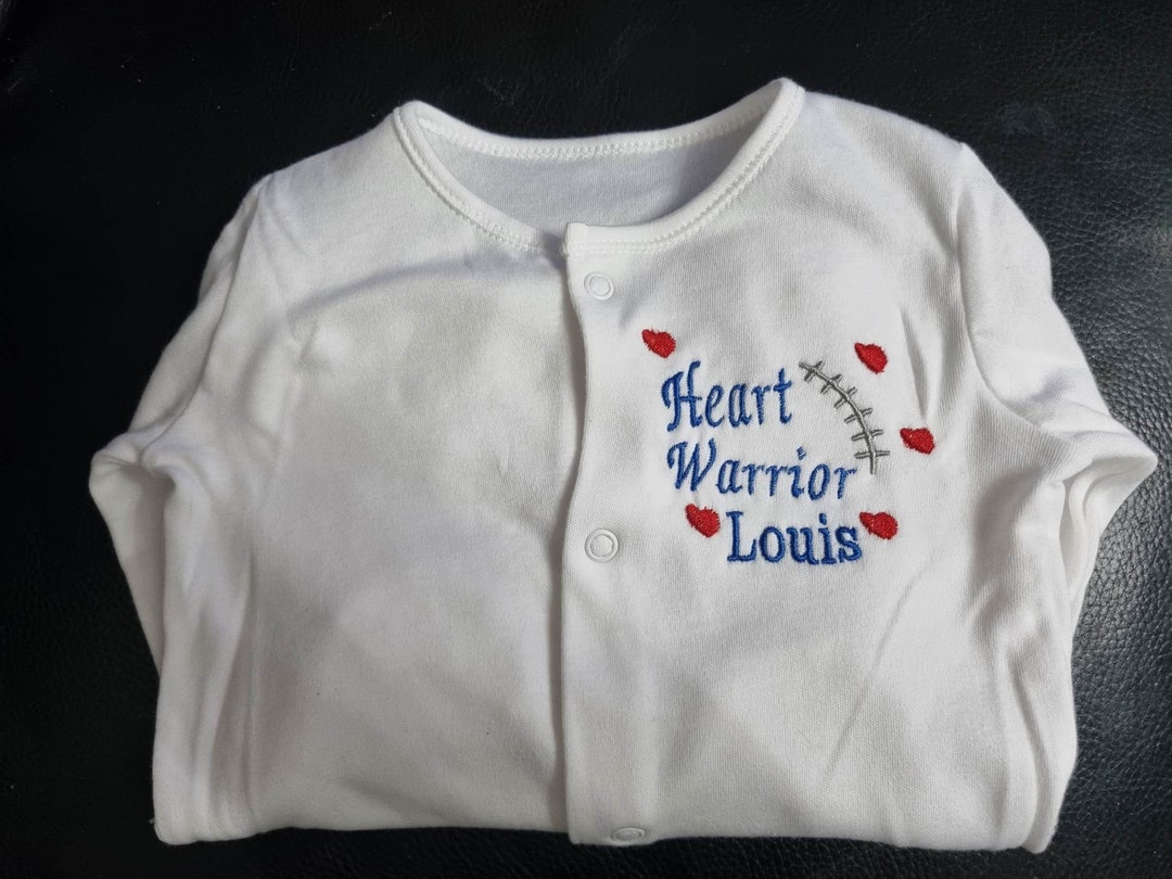 Heart Warrior Baby Clothing , CHD Baby Gift, CHD Awareness, Heart ...