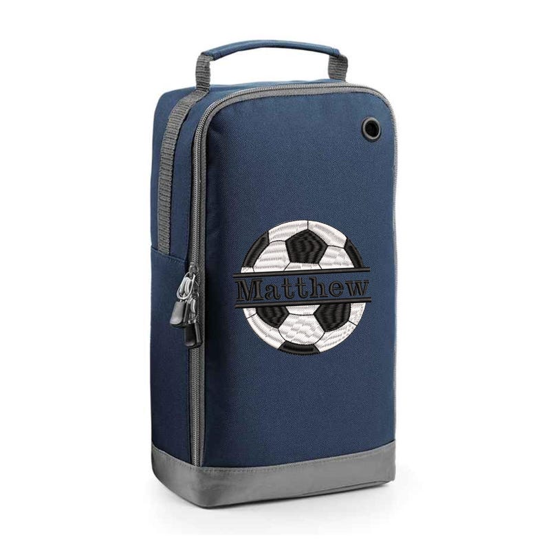 Football Shoe Bag Personalised With Embroidered Initials, Football ...