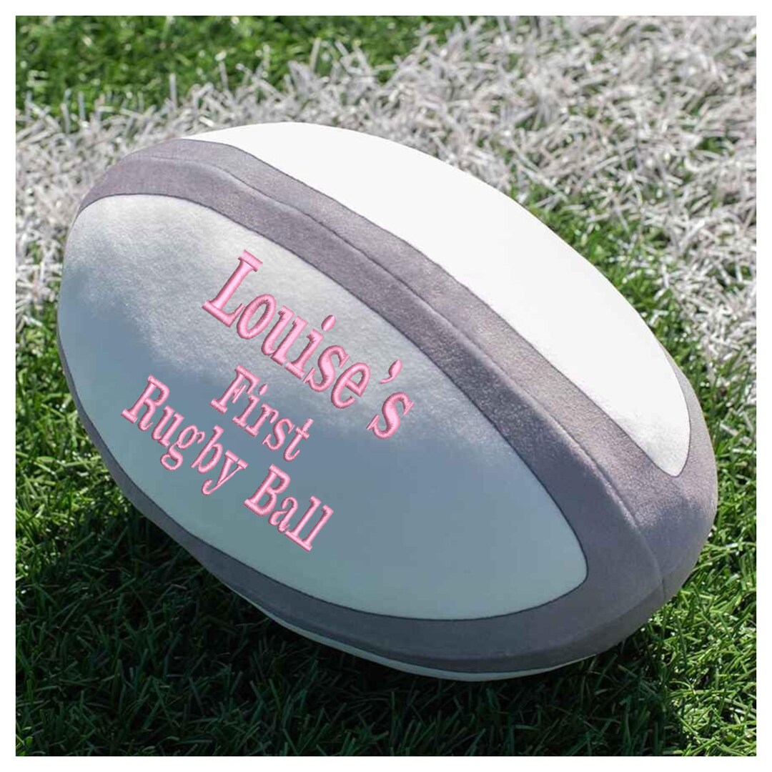 Personalised Plush Rugby Ball, Rugby Ball, Rugby Gift, Plush Rugby Ball ...