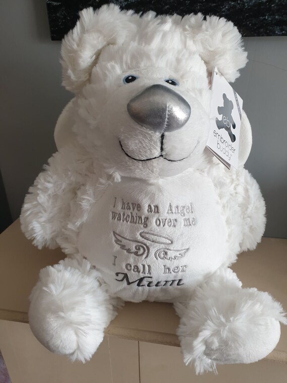 Stuffed Animals & Plushies Angel Bear Personalised Memory Bear ...