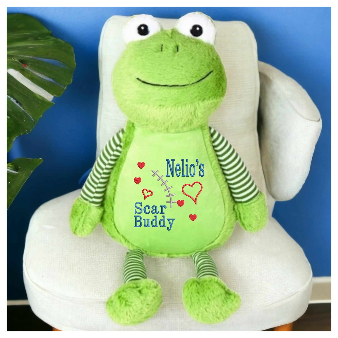 Frog Scar Buddy CHD, Heart Awareness Bear, Heart Surgery Bear, CHD Gift ...