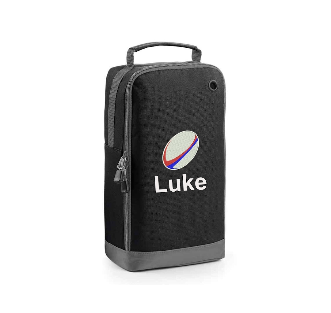Personalised Embroidered Rugby Boot Bag, Embroidered Boot Bag, Name and ...