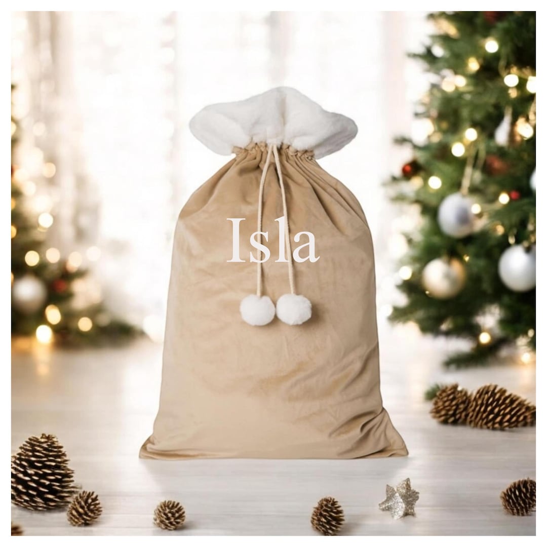 Personalised Embroidered Large Santa Sack, Xmas Sack, Santa Bag ...