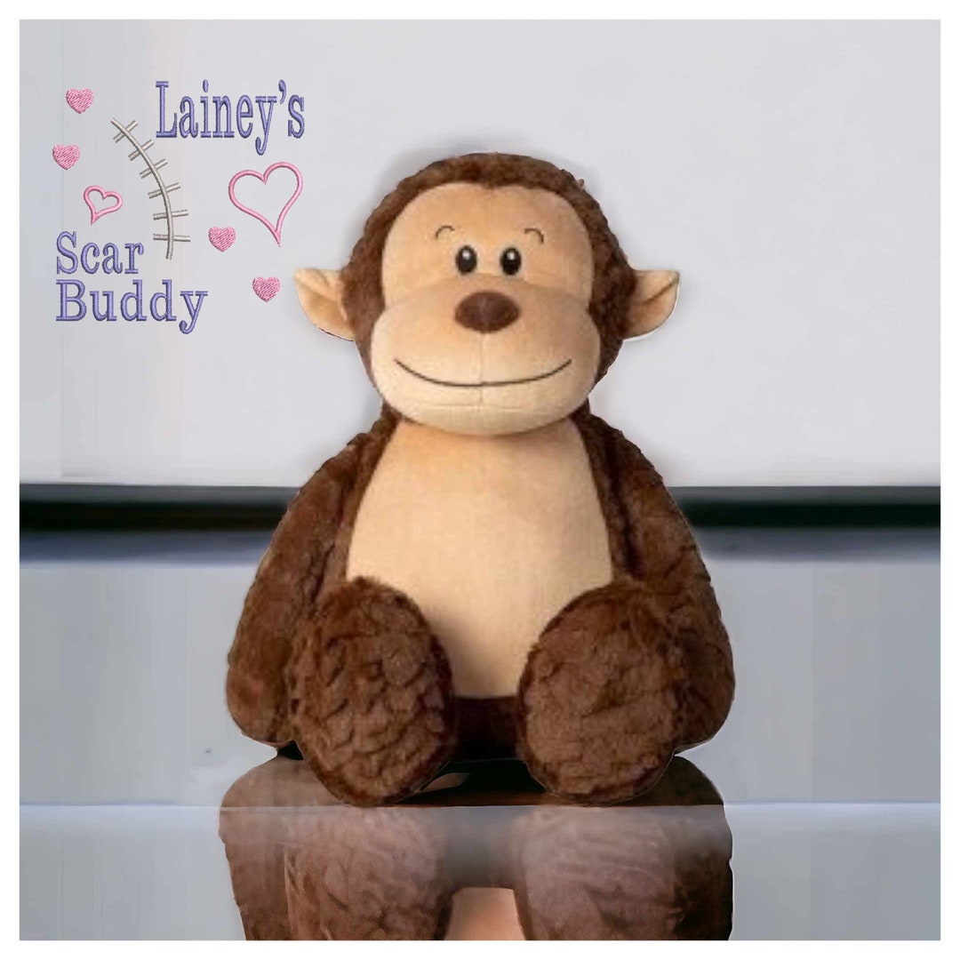 Personalized Monkey Scar Buddy: CHD Heart Awareness Gift - Etsy