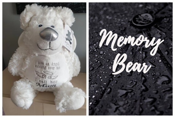 Stuffed Animals & Plushies Angel Bear Personalised Memory Bear ...