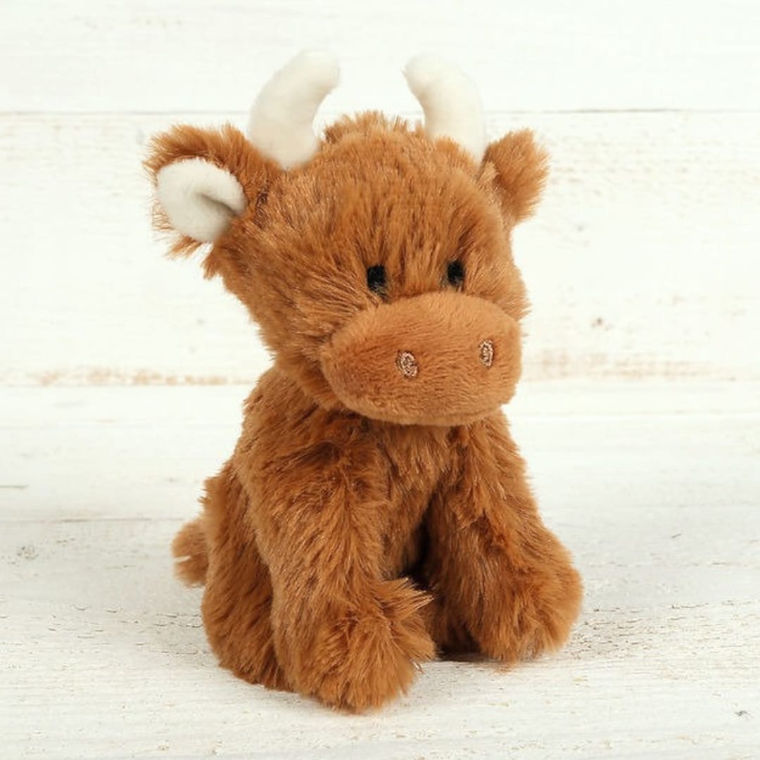 Highland Cow Soft Toy, Mini, Cuddly Toy, Cow Gift, Newborn, Present ...