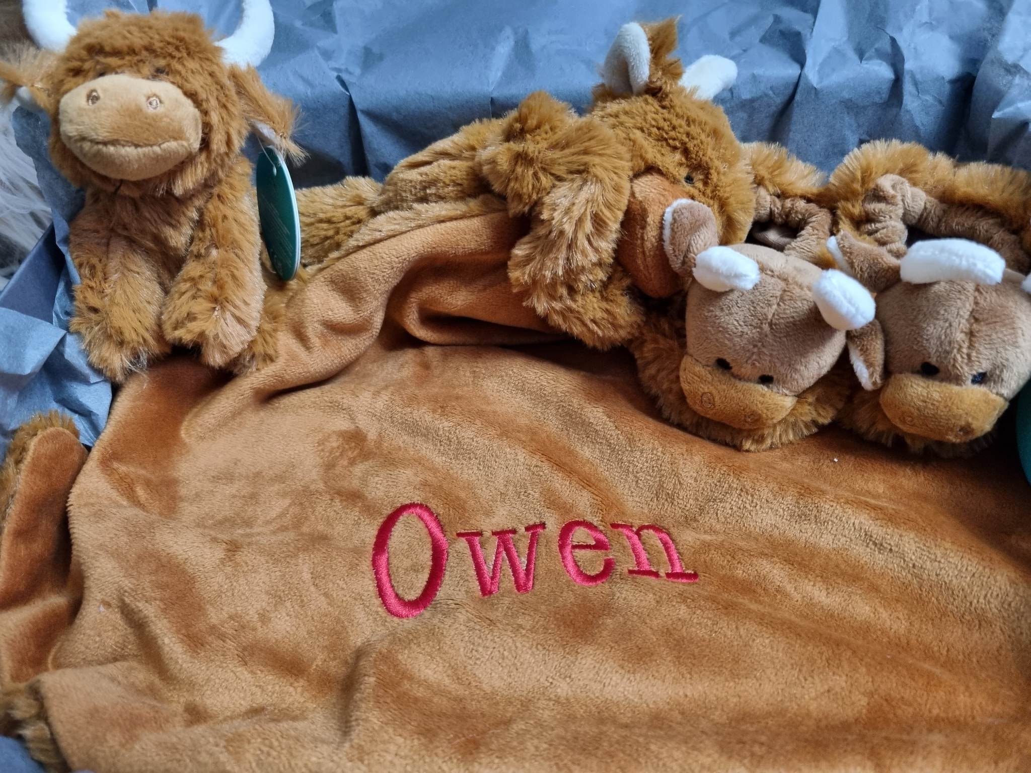 Highland Cow Mummy and Baby Gift Set, for Mum & New Baby, New Mummy ...